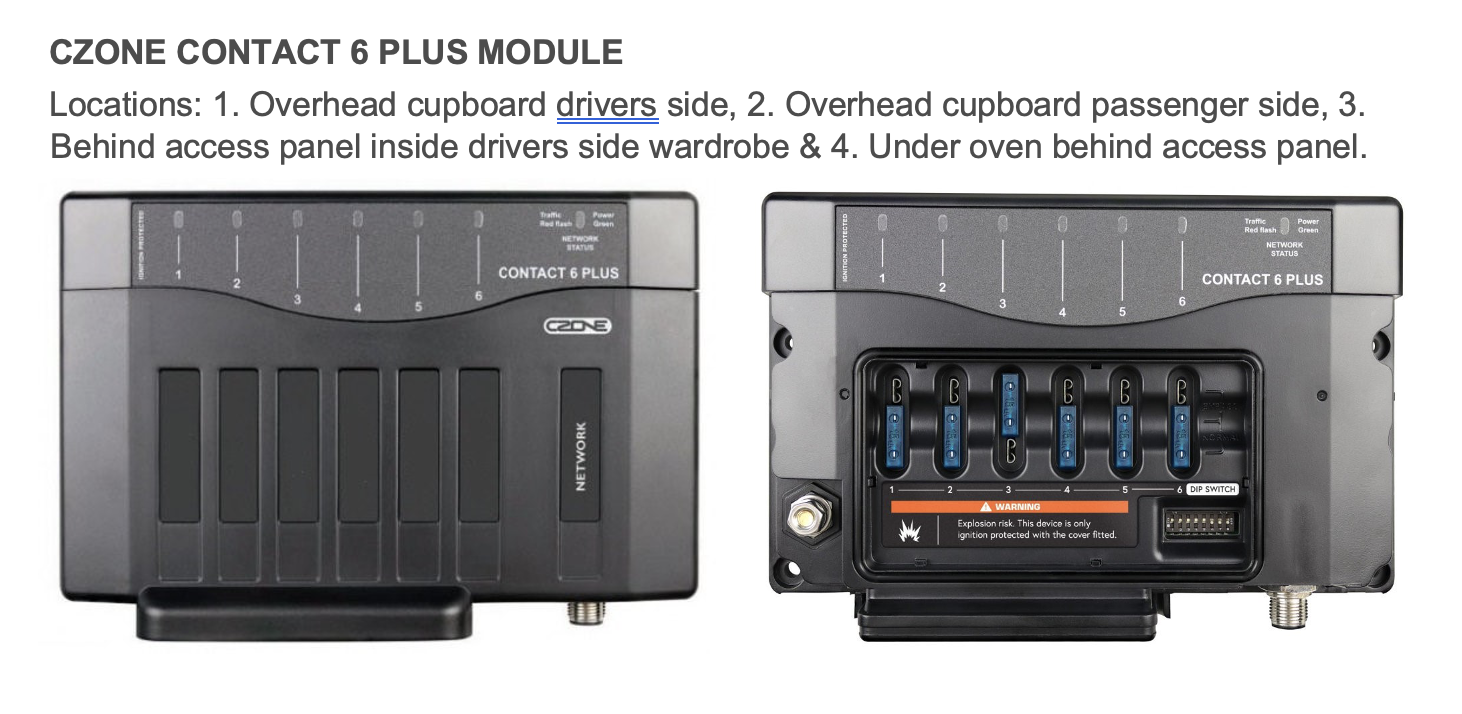 Understanding the CZONE Contact 6 Plus Module Schematic in Zone RV Off ...