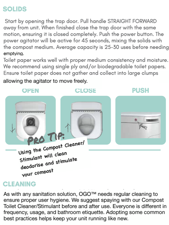 OGO Composting Toilet User Guide